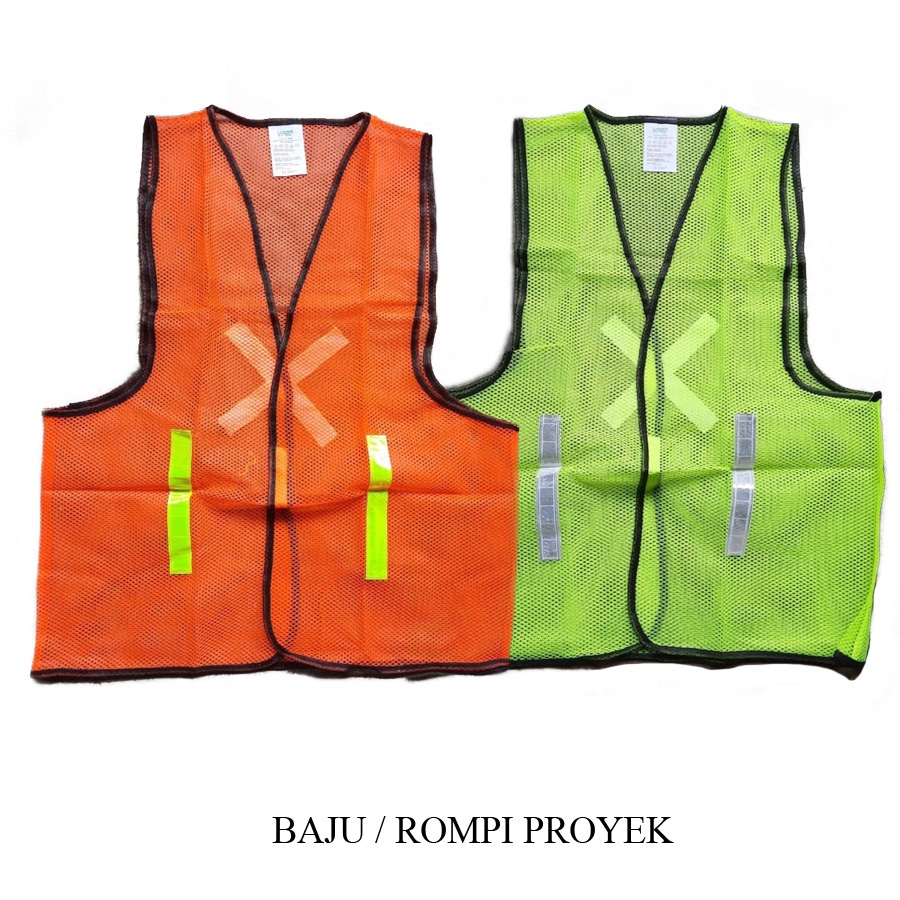 Jual Baju Rompi Proyek ( Hijau / Orange ) Indonesia|Shopee Indonesia