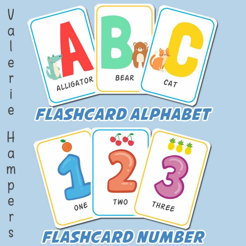 Jual Flashcard Alphabet Flash Card Number Kartu Huruf Kartu Angka ...