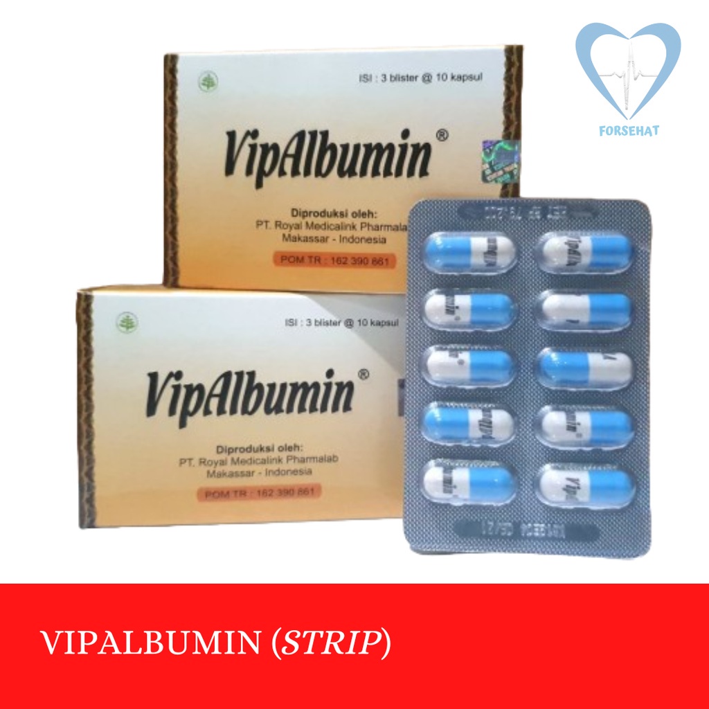 Jual VIPALBUMIN 10 KAPSUL SUPLEMEN UNTUK MEMELIHARA KESEHATAN LEMBARAN ...