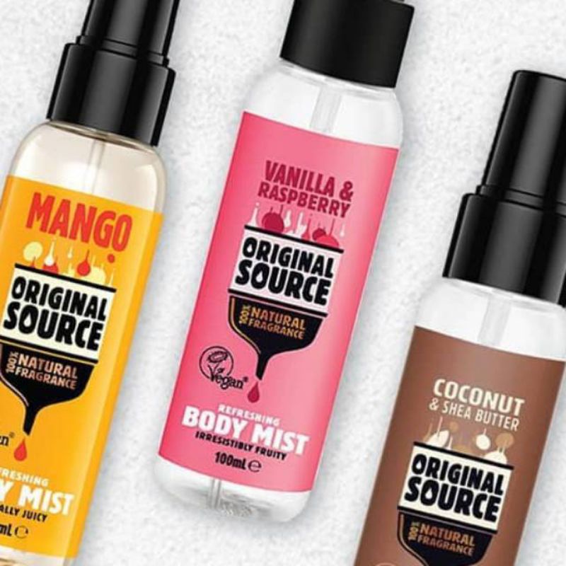 Jual ORIGINAL SOURCE BODY MIST BOTTLE SPRAY 100ML | Shopee Indonesia