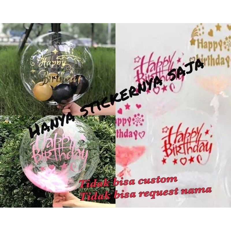 Jual Stiker balon PVC HAPPY BIRTHDAY | Shopee Indonesia