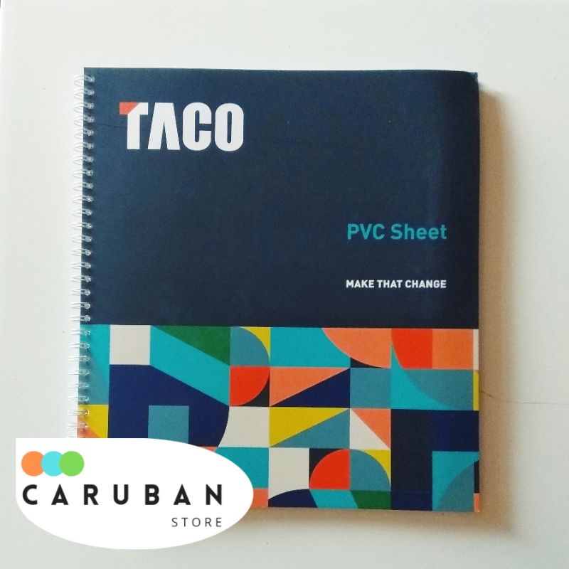 Jual Katalog Taco Sheet Sampel Taco Sheet Takosit Taco PVC Sheet ...