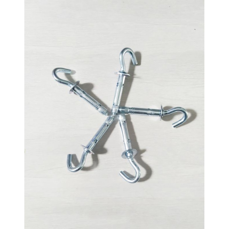 Jual Hook bolt baut gantung dinding tembok dynabolt M6 8x45 anchor ...