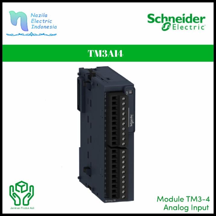 Jual Schneider Tm3Ai4 Modicon Tm3-4A I/O Analog Input Plc Original | Shopee Indonesia