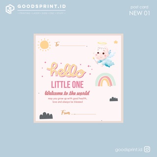 Jual 15 PCS Kartu Ucapan Welcoming Baby New Born Kartu Ucapan Kelahiran Bayi GREETING CARD ...