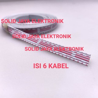 Jual KABEL PELANGI ISI 6 KABEL PITA KABEL RAKIT ISI 6 KABEL FLEKSIBEL ...