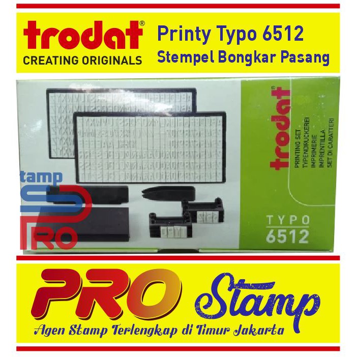 Jual Stempel Trodat Typo 6512 Printing Set / Stempel Bongkar Pasang ...