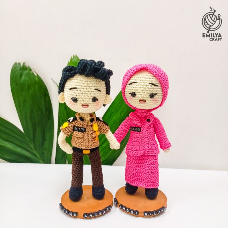 Jual Boneka Rajut Amigurumi Custom ( Couple Custom Amigurumi ) | Shopee ...