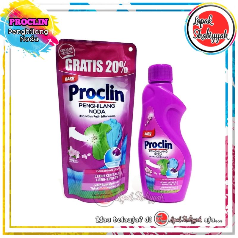 Jual Proclin Penghilang Noda Membandel Pouch dan botol | Shopee Indonesia