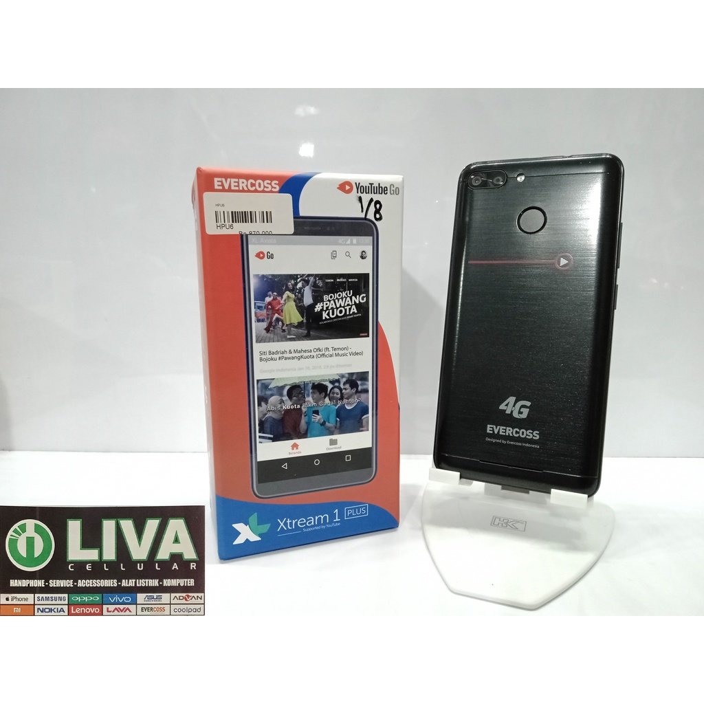 Jual HANDPHONE EVERCOSS XTREAM 4G 1 PLUS U6 RAM1GB ROM 8GB | Shopee ...