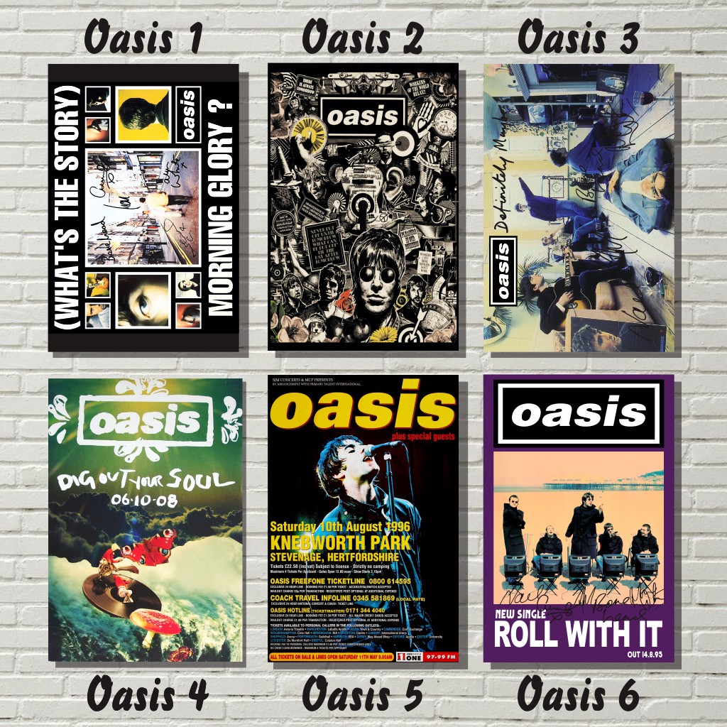 Jual POSTER BAND OASIS UKURAN A3+ murah / Dekorasi dinding Indonesia ...