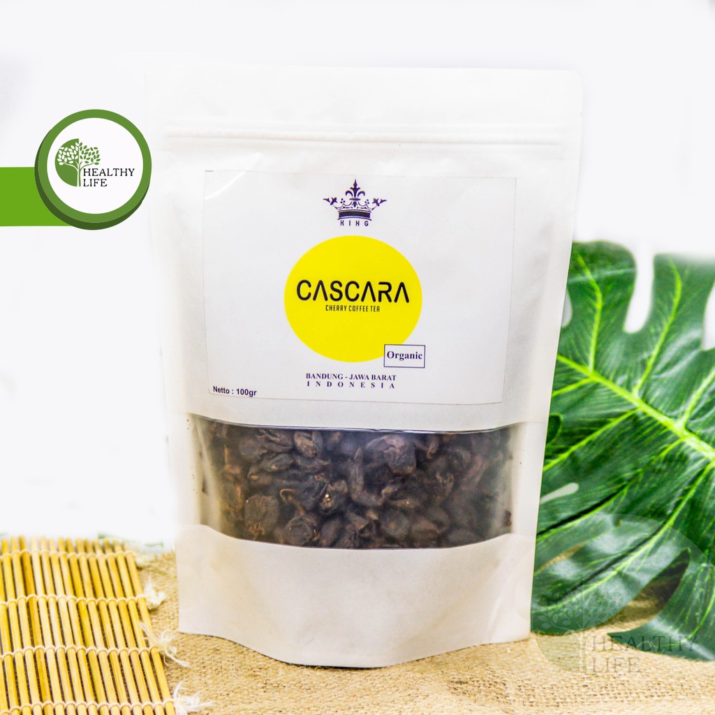 KING CASCARA CHERRY COFFEE TEA ORGANIC 100gr | Shopee Indonesia