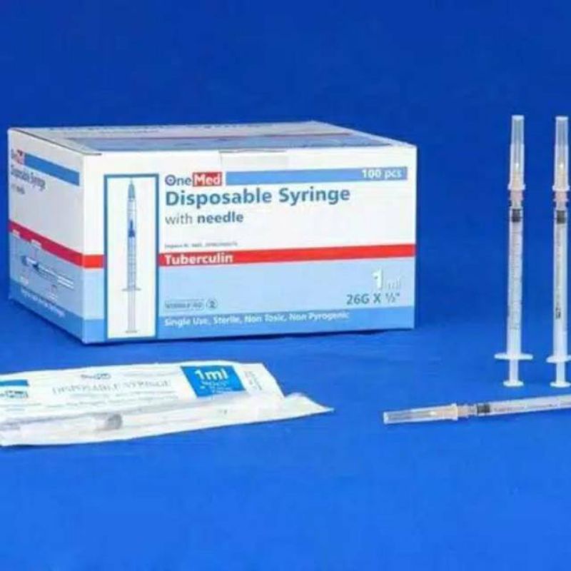 Jual Alat suntik syringe Spuit 1cc 1ml alat suntik with needle | Shopee ...