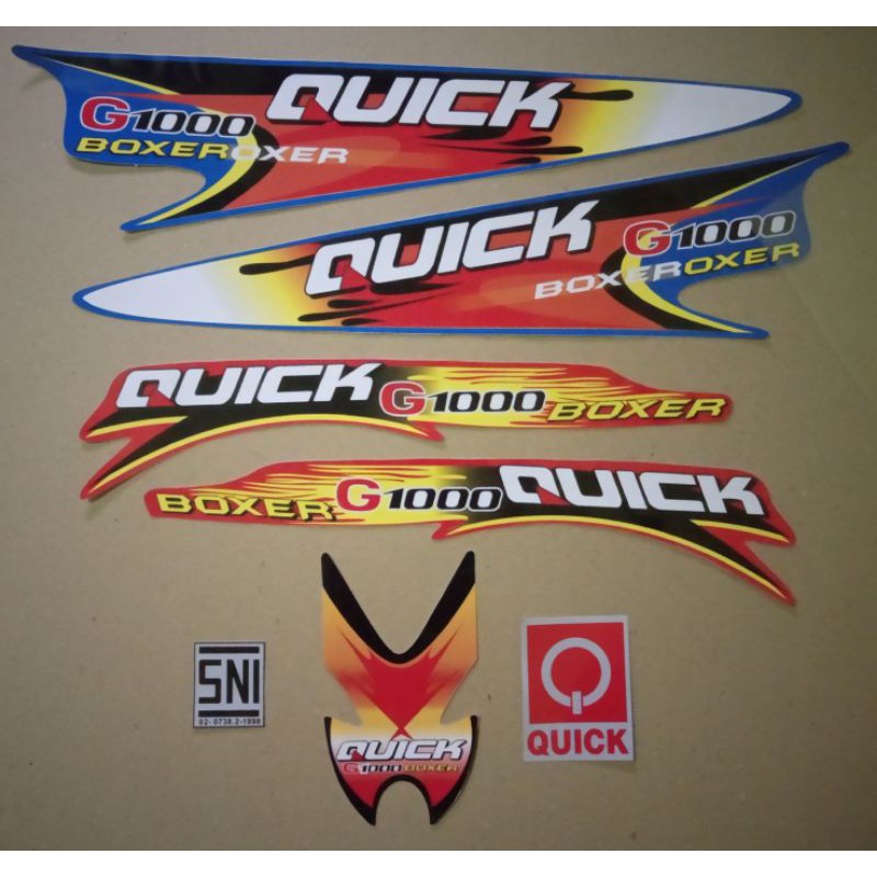 Jual stiker quick g1000 boxer traktor | Shopee Indonesia