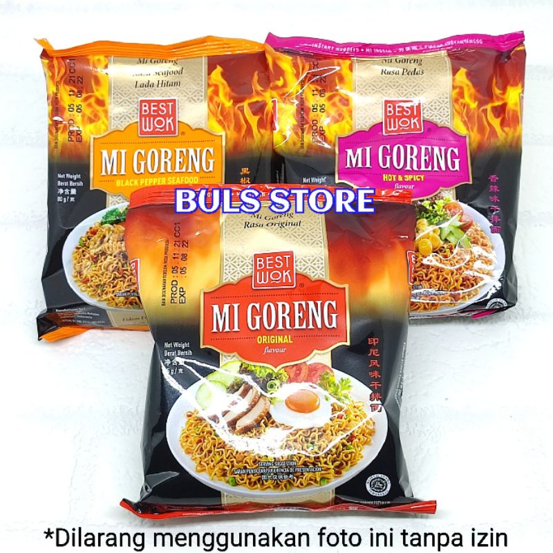 Jual BEST WOK Mie Instant Goreng 85gr - Mie Goreng Indonesia|Shopee ...