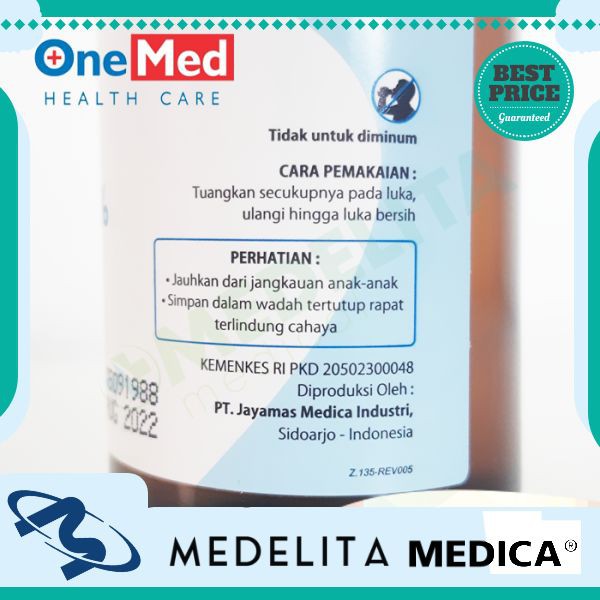 Jual [ ORIGINAL ] H2O2 Hydrogen Peroxide 3% 100 ml -ONEMED | Shopee ...