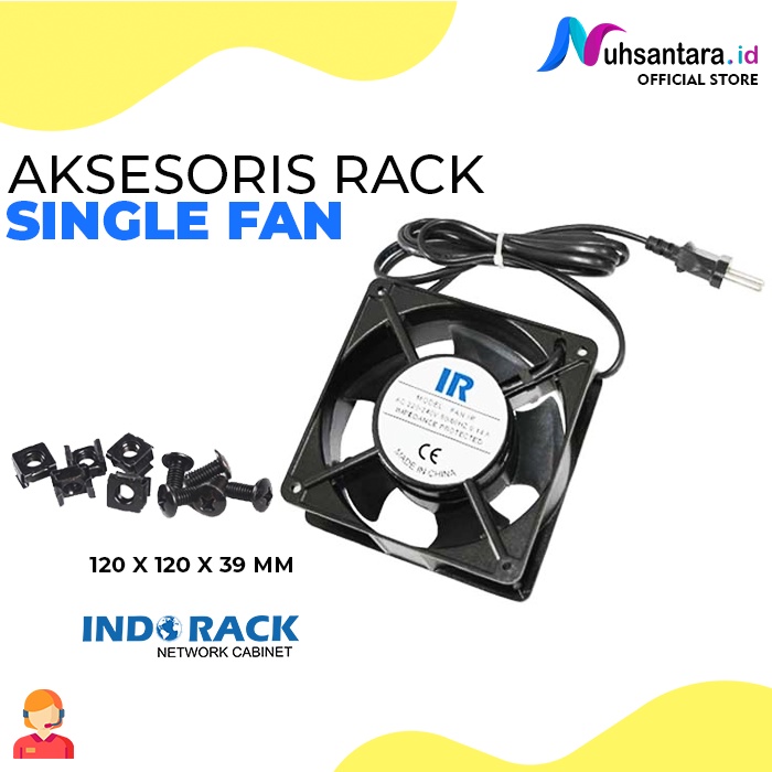 Jual Indorack Single FAN Rack Server Kipas Pendingin Aksesoris Rack ...
