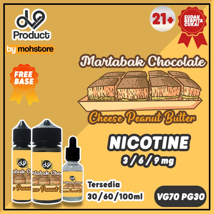 Jual Liquid Vape Dv9 Martabak Coklat keju Kacang Freebase Nicotine MOD ...