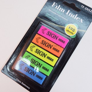 Jual TRIFELO Stick Note film index penanda tanda tangan TF-SN5205 ...
