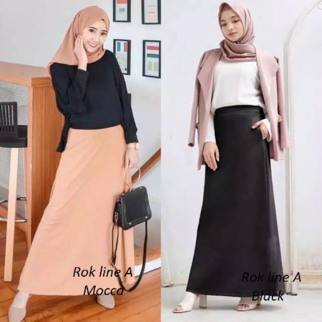 Jual GS-Rok Panjang/Rok Kerja A Line | Shopee Indonesia
