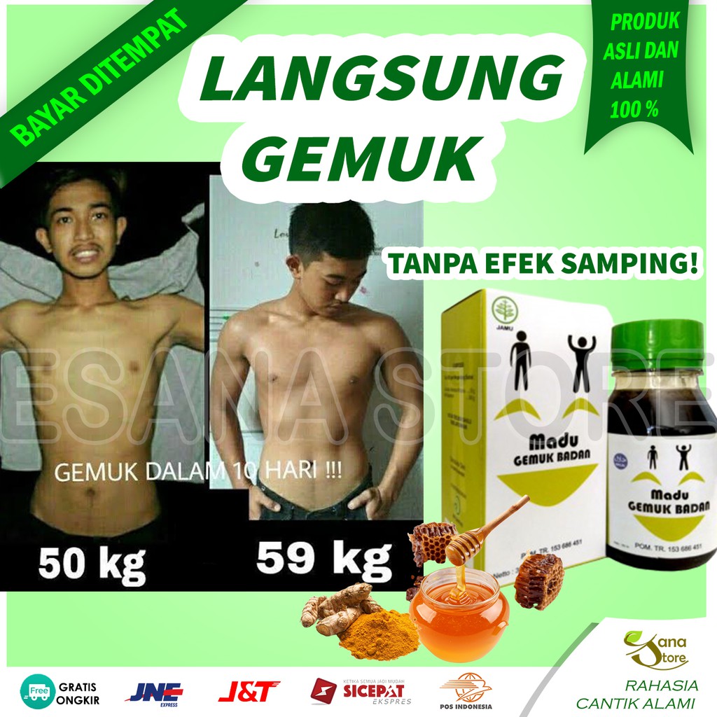 MADU PENGGEMUK BADAN GEMUK PENAMBAH BERAT NAFSU MAKAN PENGEMUK OBAT ...
