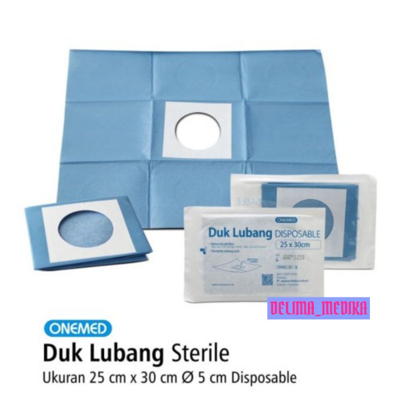 Jual Duk Lubang Steril 30cm x 25cm Onemed / Doek Lubang Steril 25cm x ...