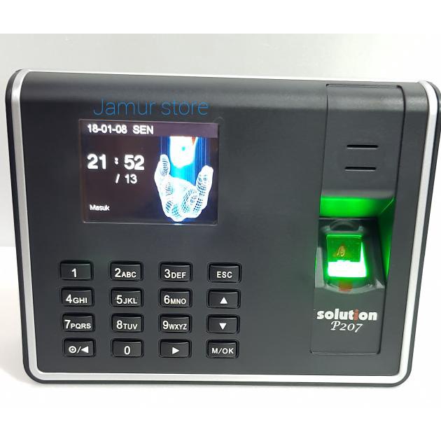 Jual Mesin Absen Sidik Jari / Finger Print Solution P207 - Black ...