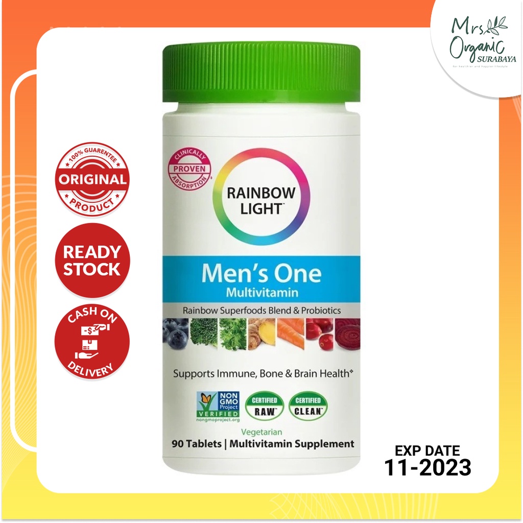 Jual Suplemen Vitamin Rainbow Light Mens One Multivitamin Pria 90 ...