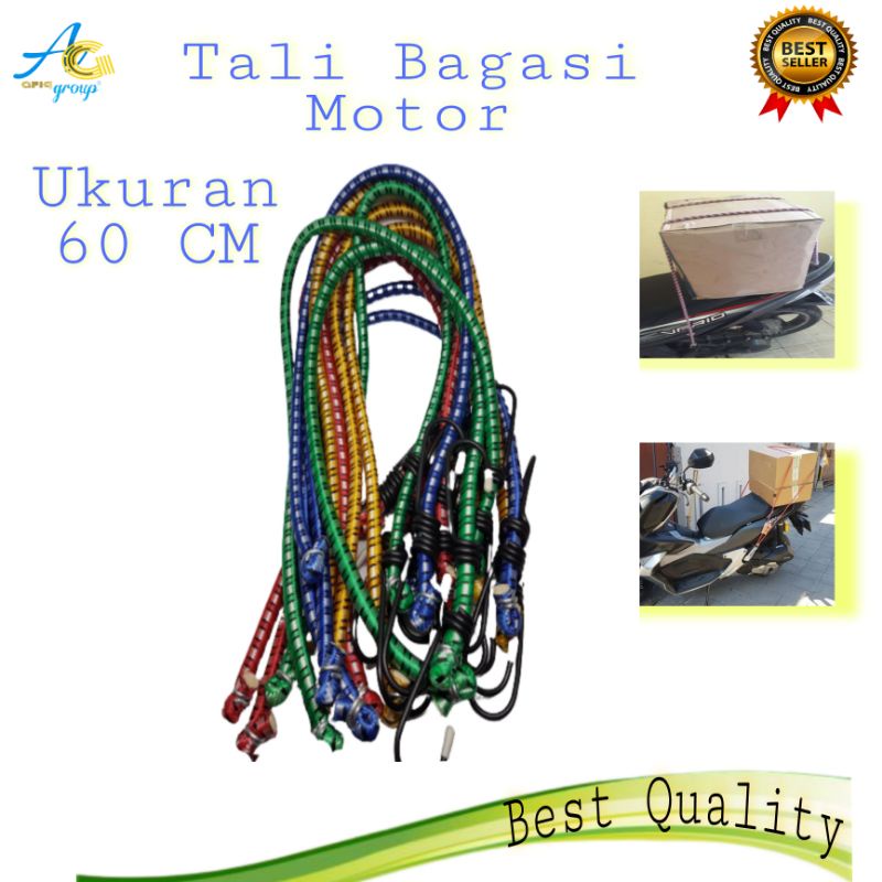 Jual Tali Karet Bagasi Motor 60 CM Tali Pengikat Barang Motor Tali ...
