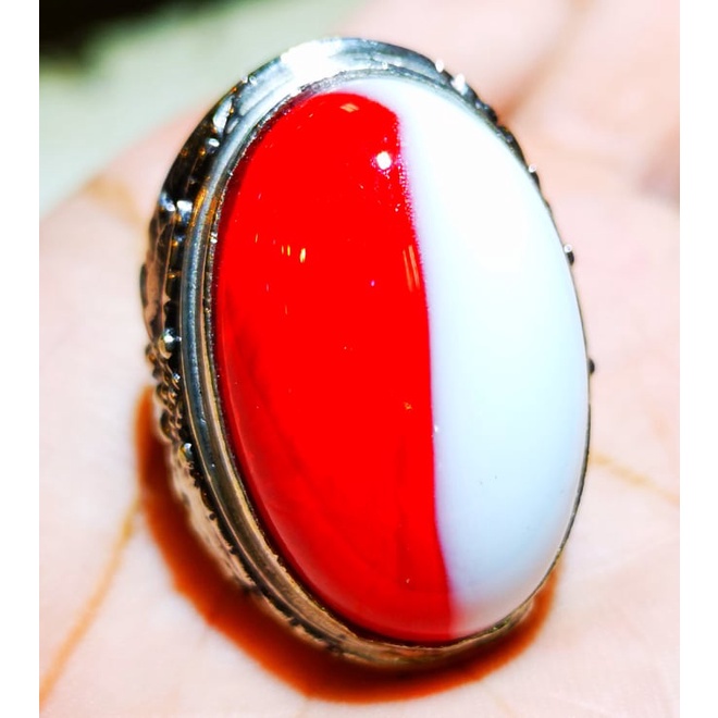 Jual NATURAL BATU PERMATA ASLI MERAH PUTIH INDONESIA KRISTAL JUMBO ...