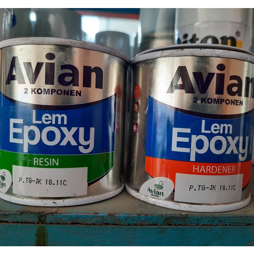 Jual Lem Epoxy AVIAN 2 Komponen (Resin + Hardener) 340 Gram | Shopee ...