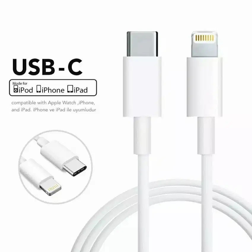 Jual Kabel data Type-C to Lightning iphone 11 12 Pro / Max cable 1m 1 ...