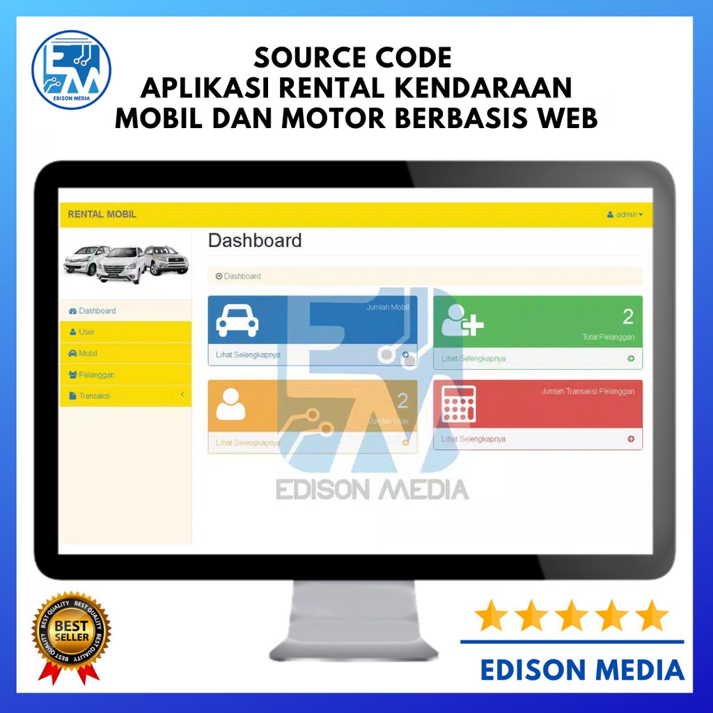 Jual Source Code Aplikasi Rental Kendaraan Mobil dan Motor Berbasis Web ...
