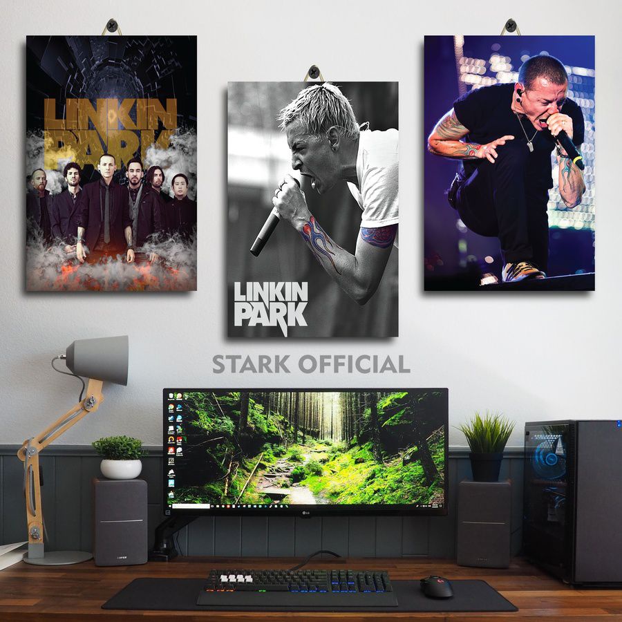 Jual POSTER DINDING BESAR BAND WALLPAPER LINKIN PARK 20X30 F2QSL/LBDEK ...