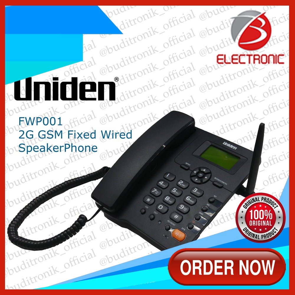 Telephone/Telepon Gsm Uniden Fixed Wired Phone | Shopee Indonesia