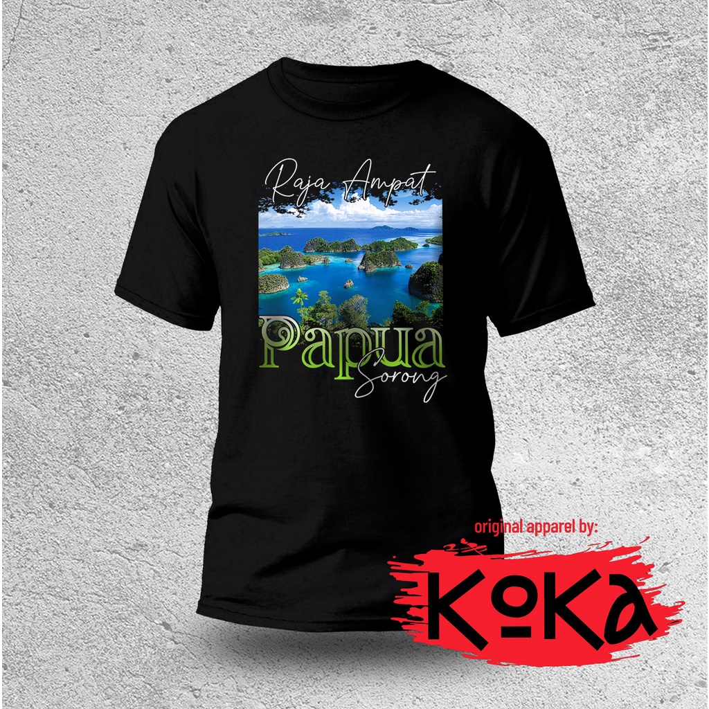 Jual T-Shirt Distro Premium - RAJA AMPAT PAPUA - Kaos Khas SORONG ...