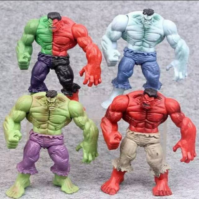 Jual Hulk figure mainan anak marvel set 4 bh | Shopee Indonesia