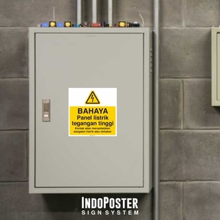 Jual STIKER SAFETY SIGN RAMBU K3 BS ISO PANEL LISTRIK TEGANGAN TINGGI ...