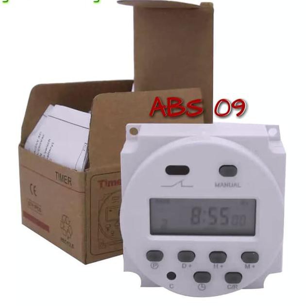 Jual Timer Digital saklar otomatis alat on off lampu listrik AC220v AC ...