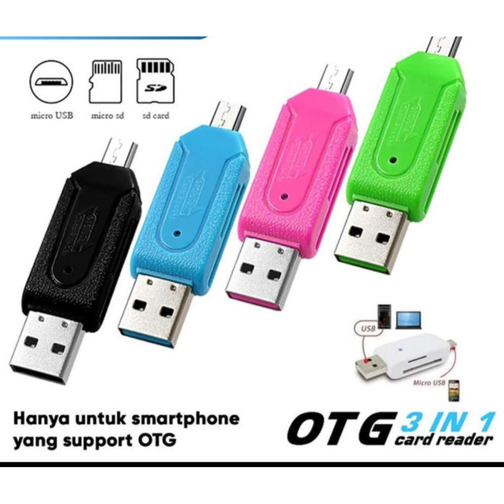 Jual Card Reader Tipe C / Cardreader / OTG Type C /Sambungan Memory ...