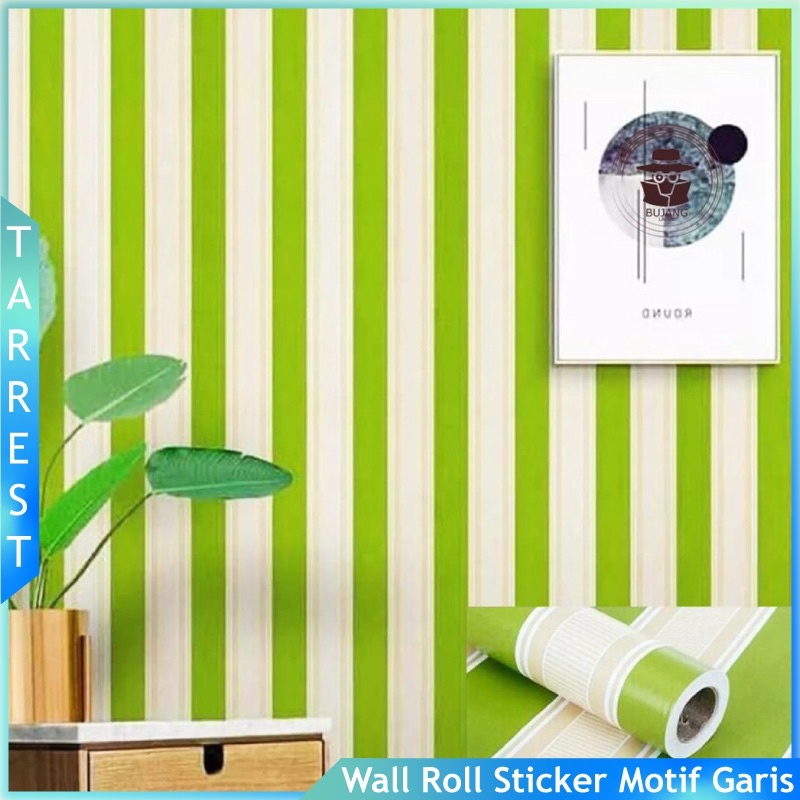 Jual Wallpaper Sticker Roll Dinding ukuran 45CMx10M MOTIF SALUR GARIS | Shopee Indonesia