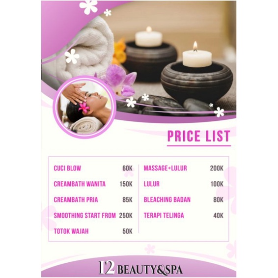 Jual Jasa Desain Price List + Desain Daftar Harga Salon Indonesia ...