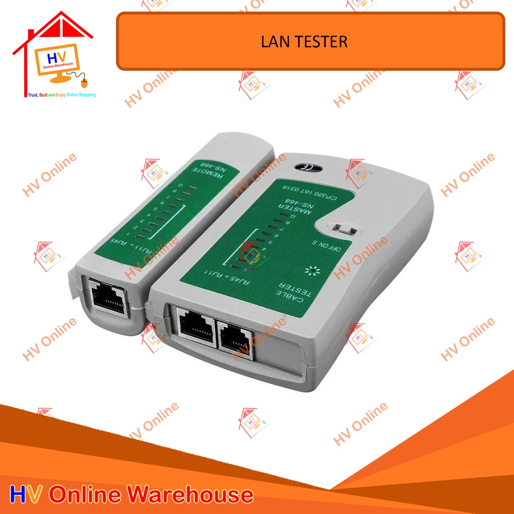 Jual LAN Tester Alat Penguji Kabel LAN RJ45 dan Telepon RJ11 | Shopee ...