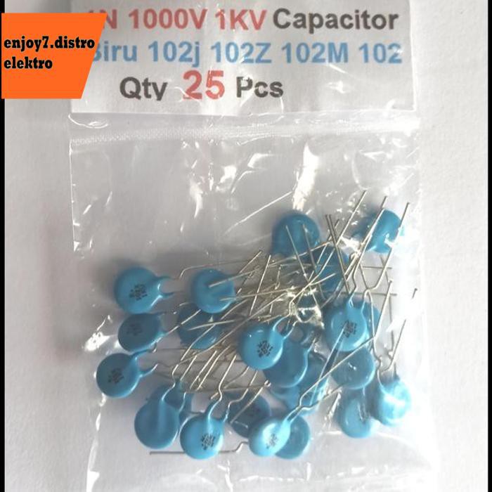Jual Qty 25 Pcs 1N 1Kv 102 1000V Capacitor Original Japan Bishele88 ...