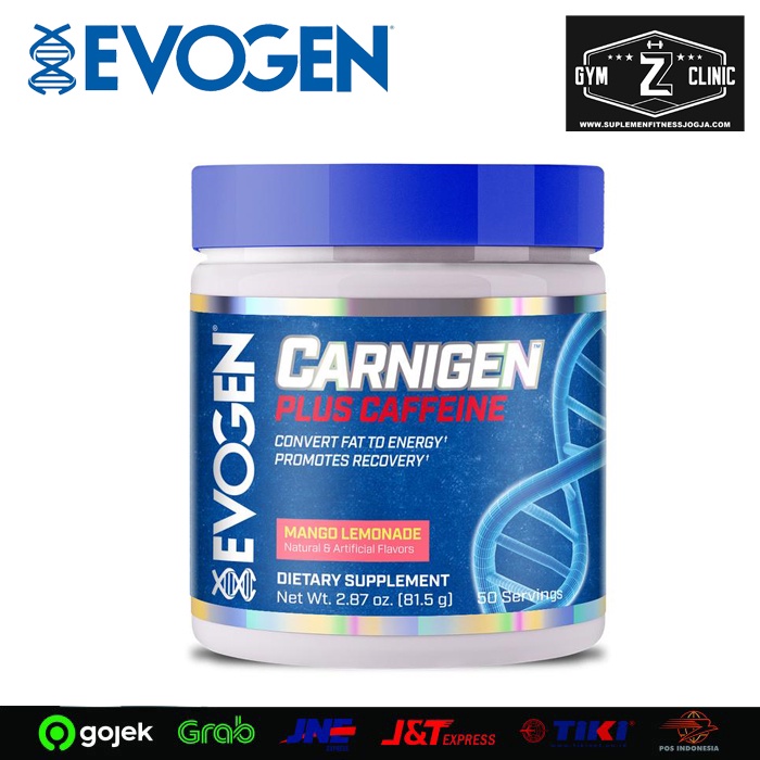 Jual EVOGEN CARNIGEN PLUS CAFFEIN 50 Serving (Fat Burner Stimulant) Pembakar lemak | Shopee ...