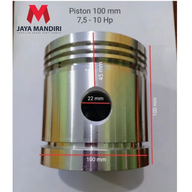 Jual Piston Kompresor Ukuran 100 mm Type 7.5 hp dan 10 hp | Shopee ...