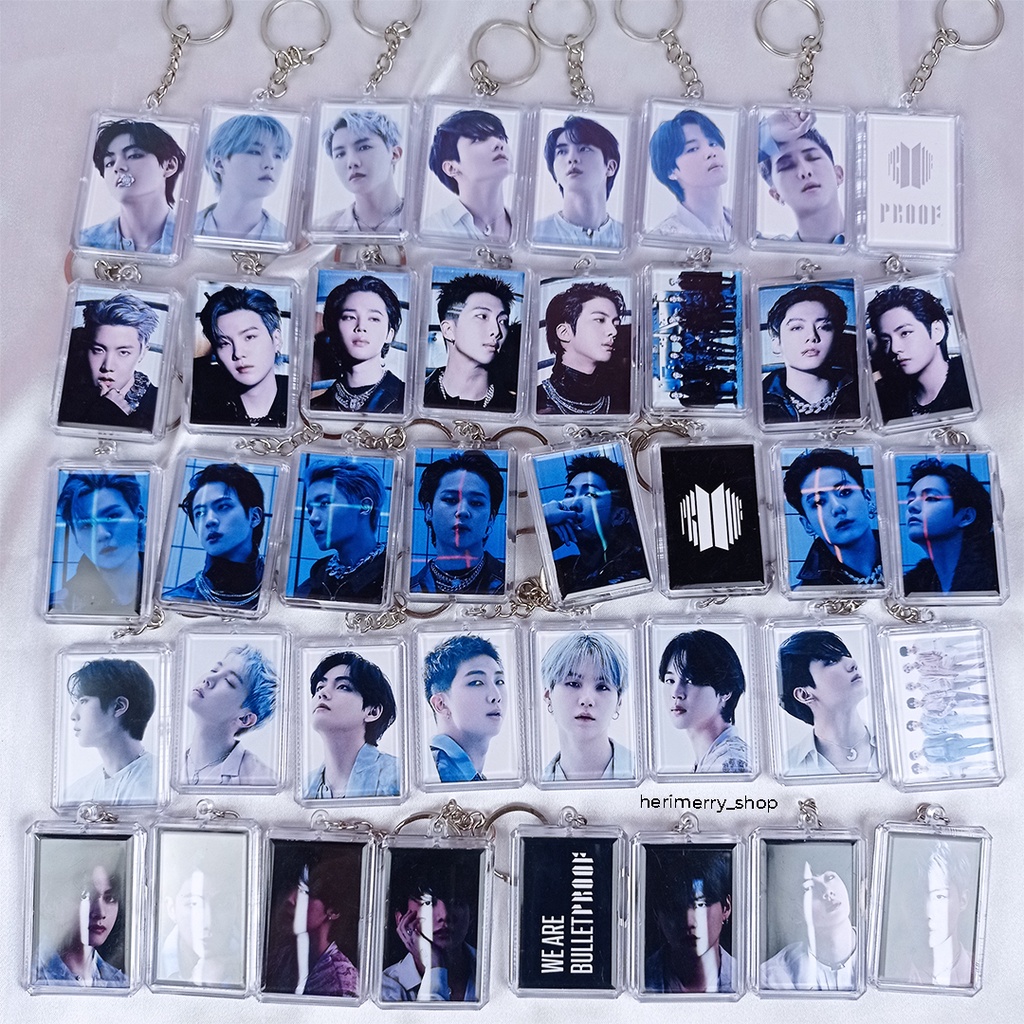 Jual Gantungan Kunci Akrilik BTS PROOF 2 Sisi Merchandise KPOP Ganci Kotak Unofficial Murah ...