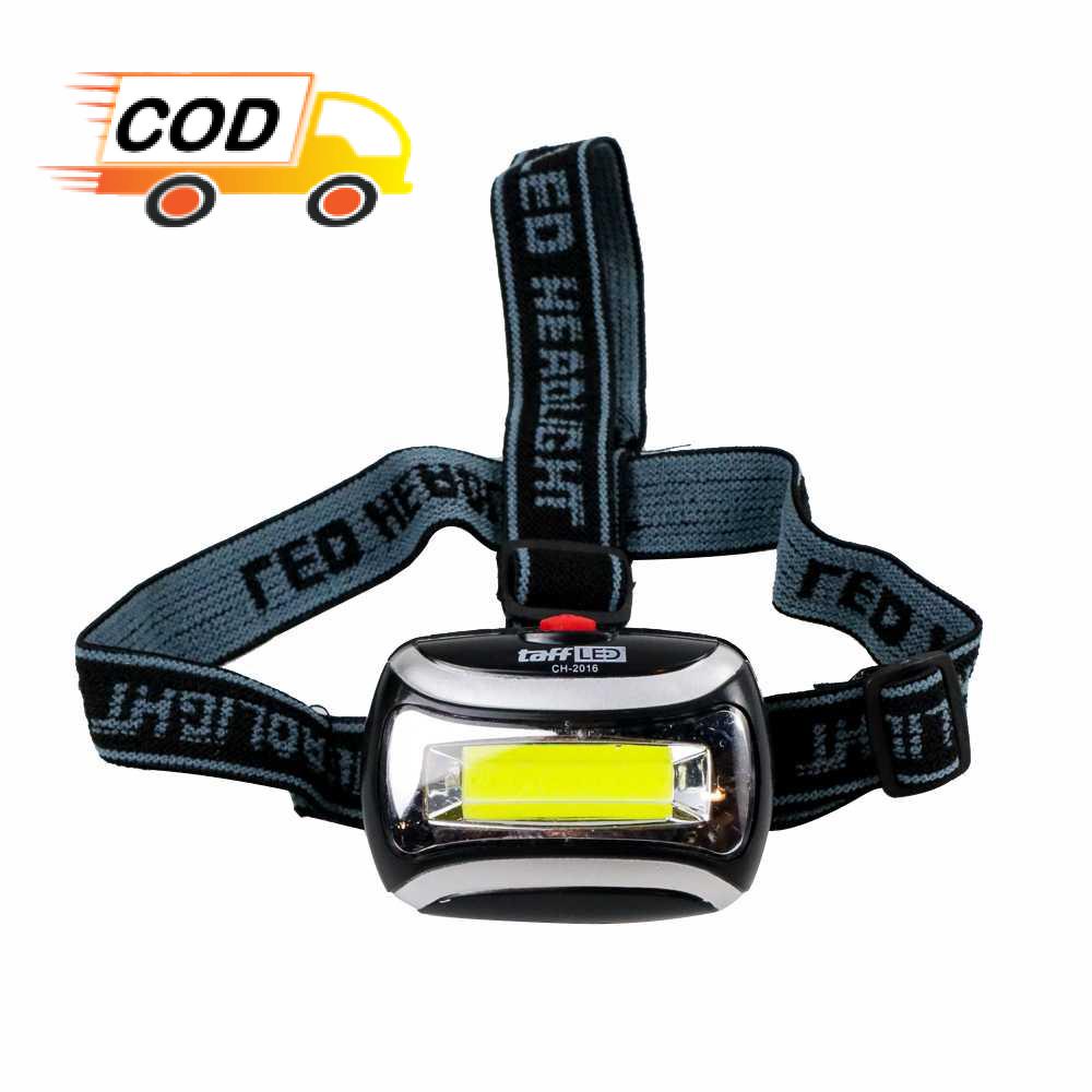 Jual Headlamp Senter Kepala Mini LED 3 Mode Cahaya Lampu COB Waterproof ...