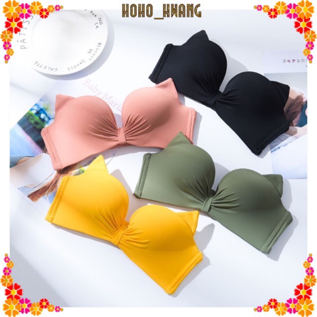 Jual HOHO_HWANG (B-10) bra Cute small thin chest without steel ring ...