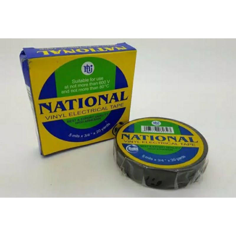 Jual lakban kabel national pvc nat 19mm, 3/4" x 20 yard vinyl ...
